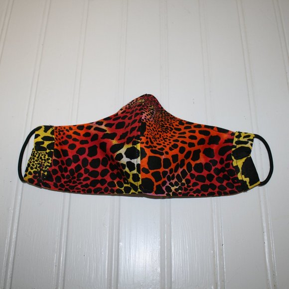 Hand Crafted | Accessories | Handmade Colorful Animal Print Face Mask ...
